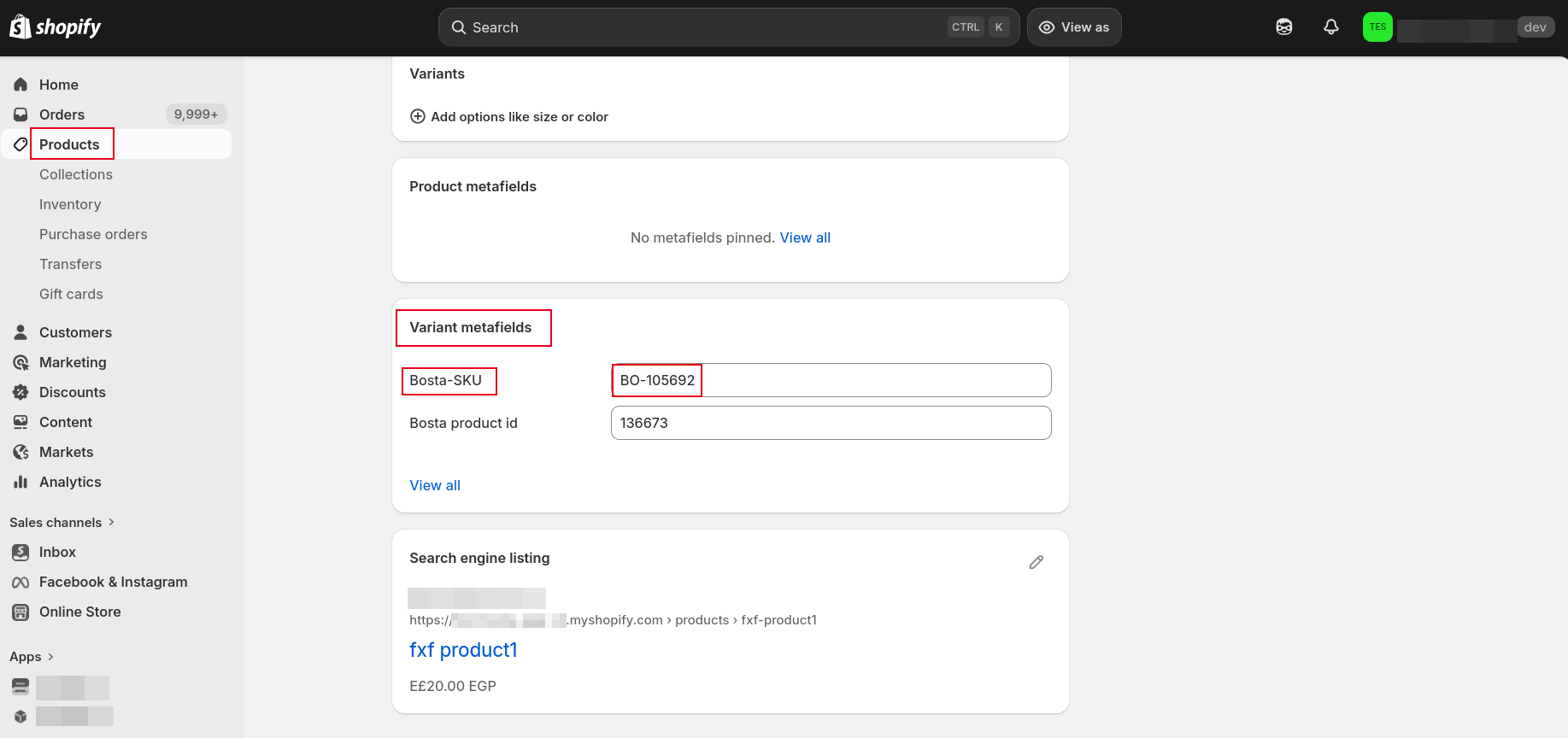 Shopify Integration | bosta